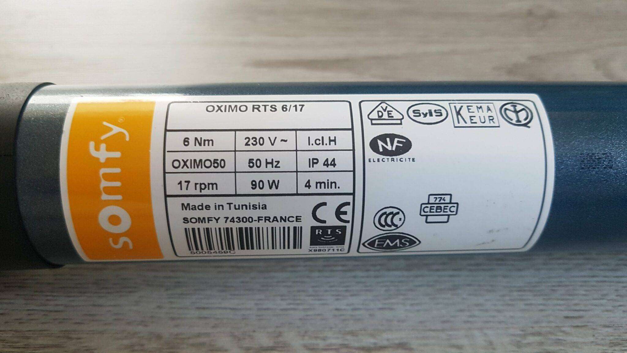 Somfy Oximo 50 RTS 39 € Schnell Reparatur